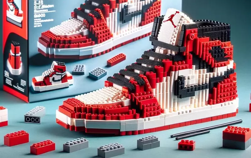 AI創作《樂高AirJordan球鞋》知名鞋款LEGO化，這樣的NIKE感覺也極具收藏價值 | 宅宅新聞